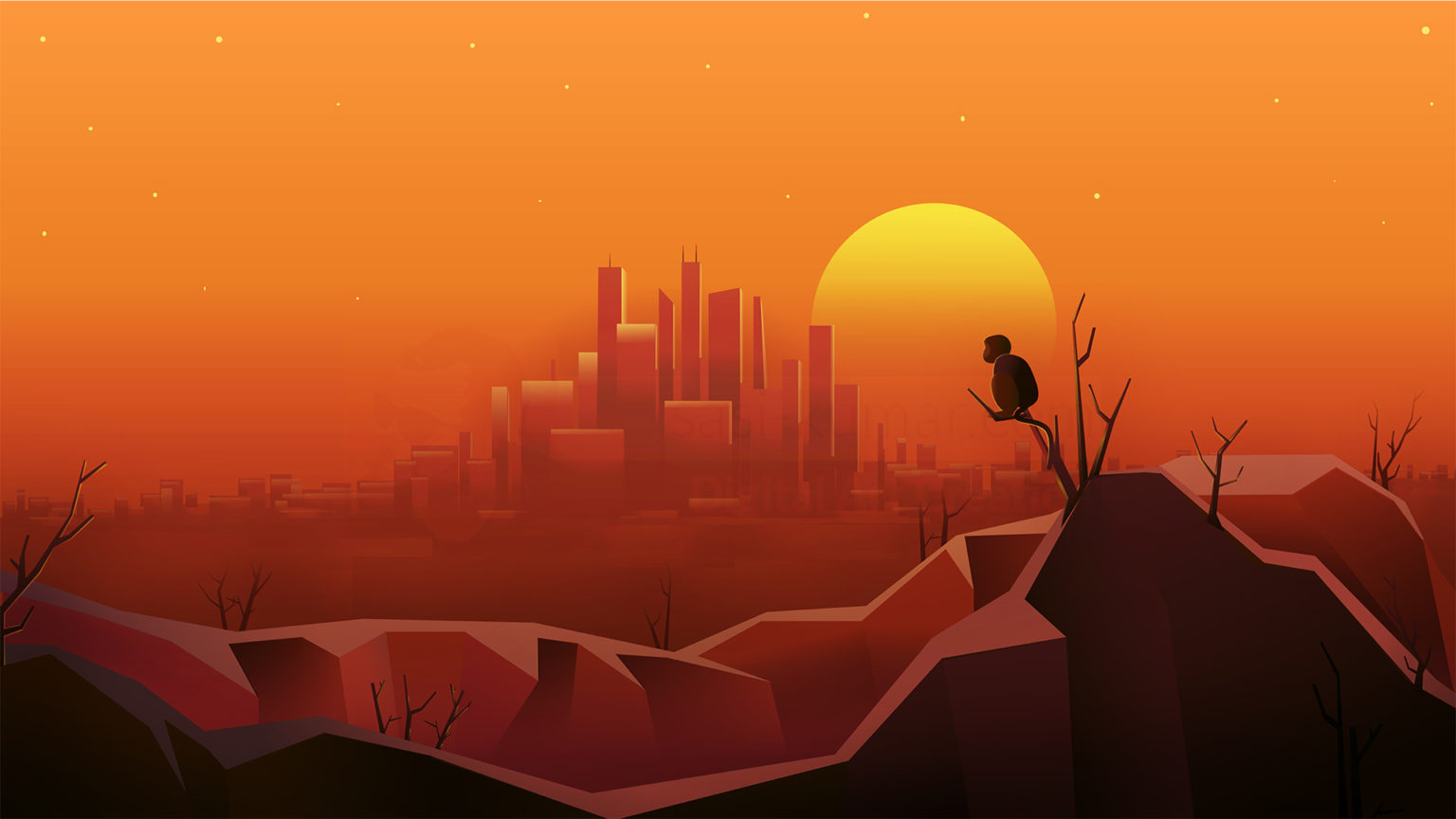 Making a Scenery Artwork in Adobe illustrator – sasi-kumar.com